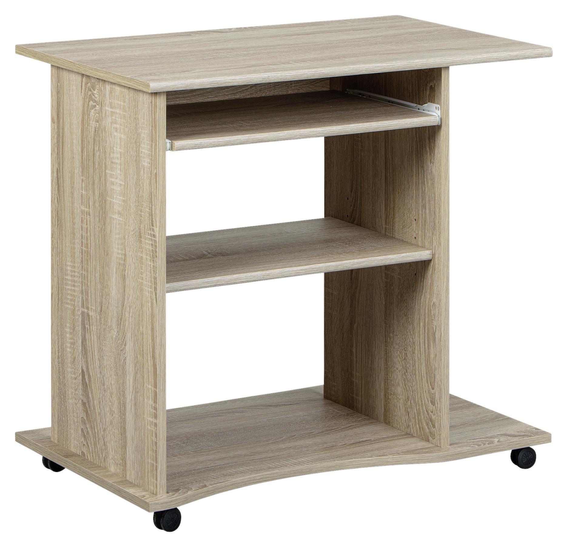 Computertisch mit Tastaturauszug und Rollen kaufen