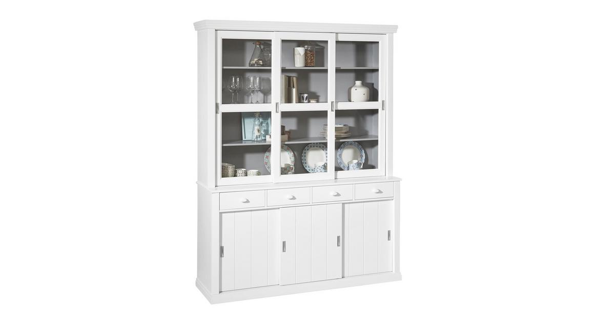 Livetastic Vitrine Lagos Weiß B: 166 cm online kaufen Möbelix
