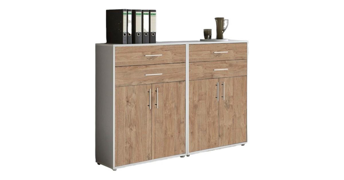 MID.YOU Office Edition B: 168,8 cm Eichefarben/Grau online kaufen Möbelix