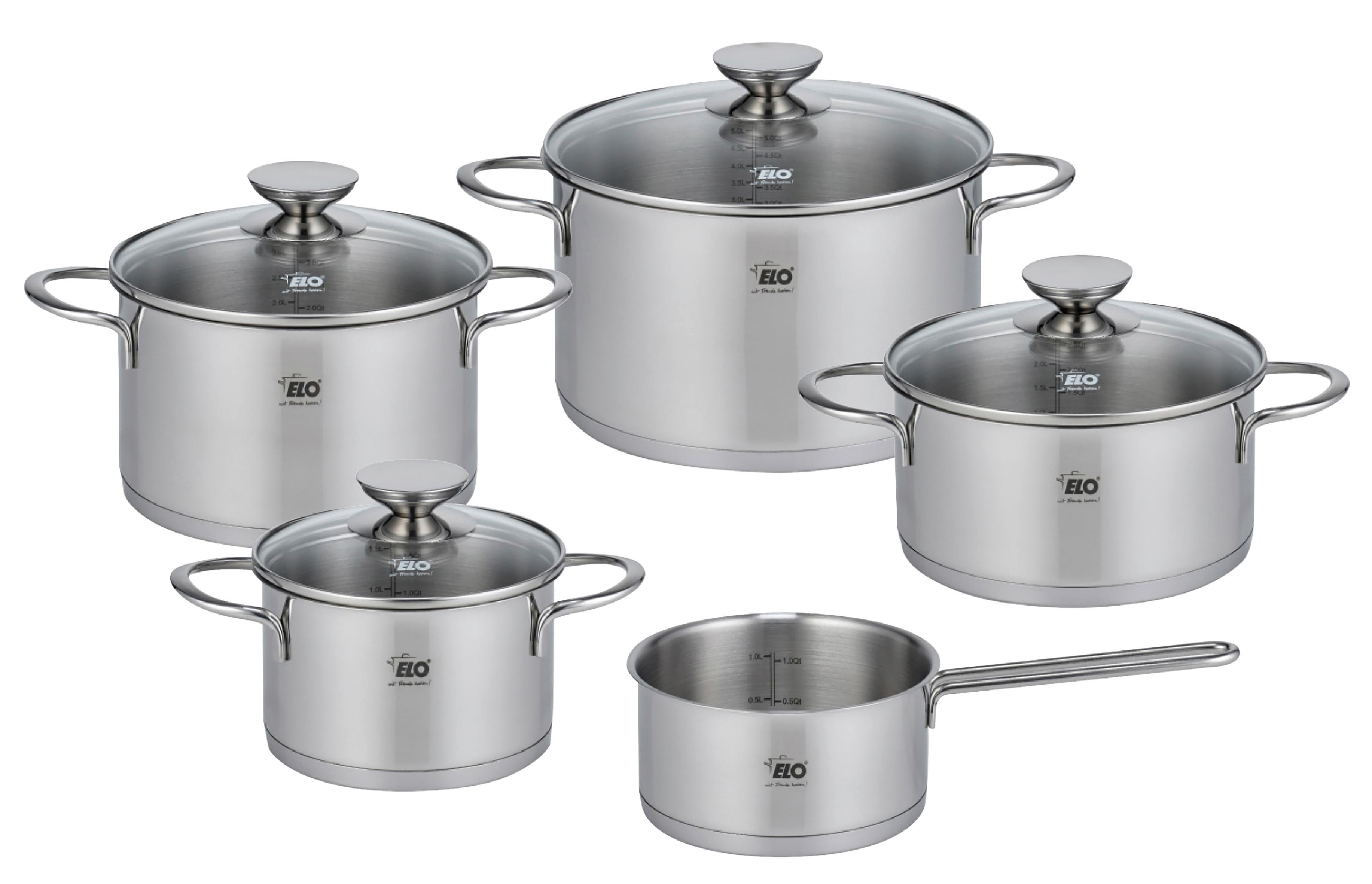 Silit Kochtopfset Diamant 11 Tlg. Edelstahl
