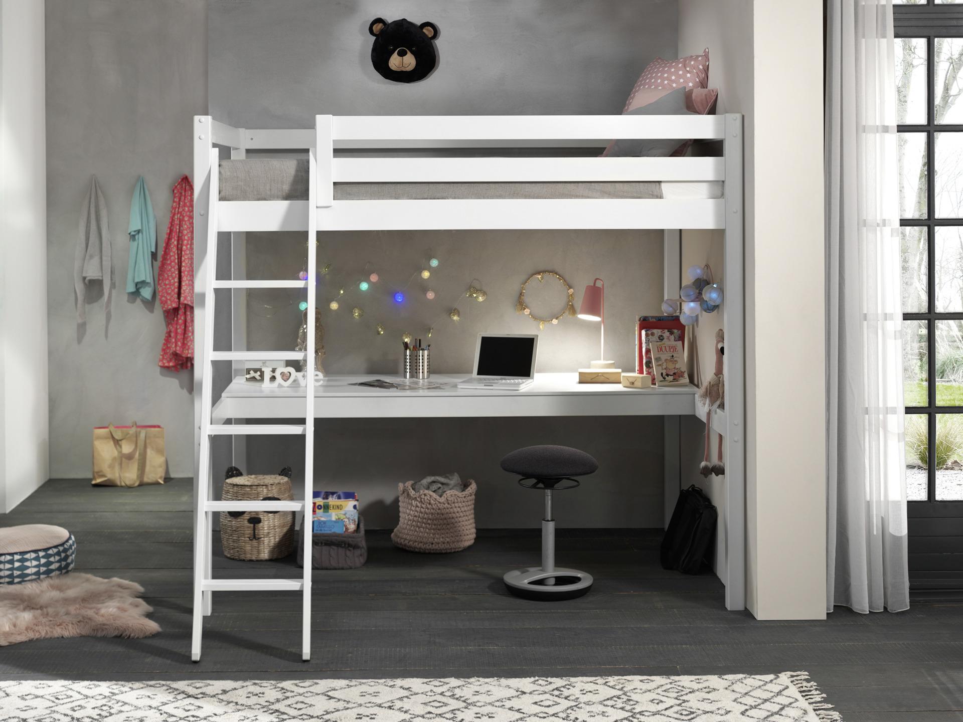 Hochbett Weiss Holz