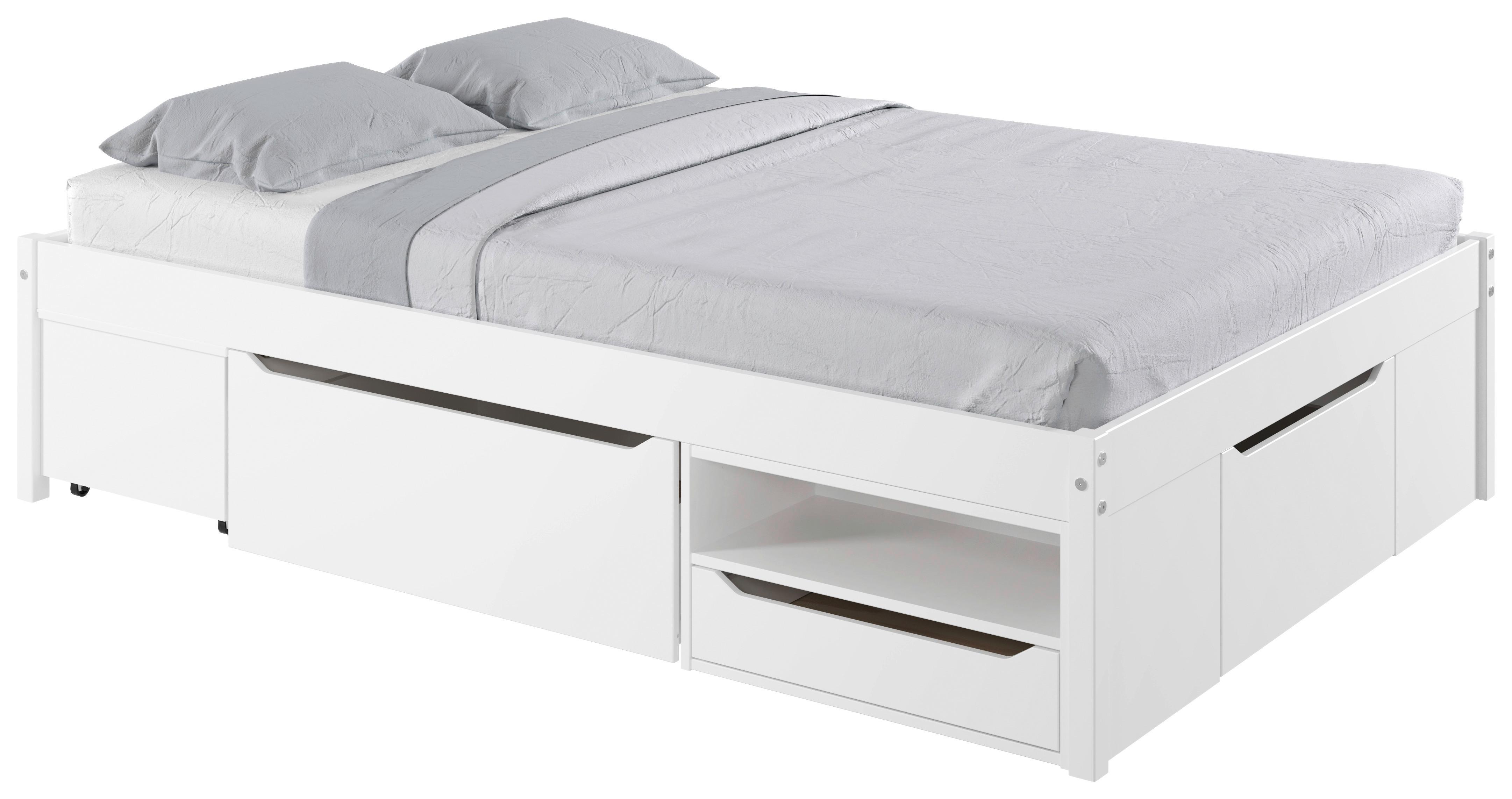 Stauraumbett 180x200 Wei