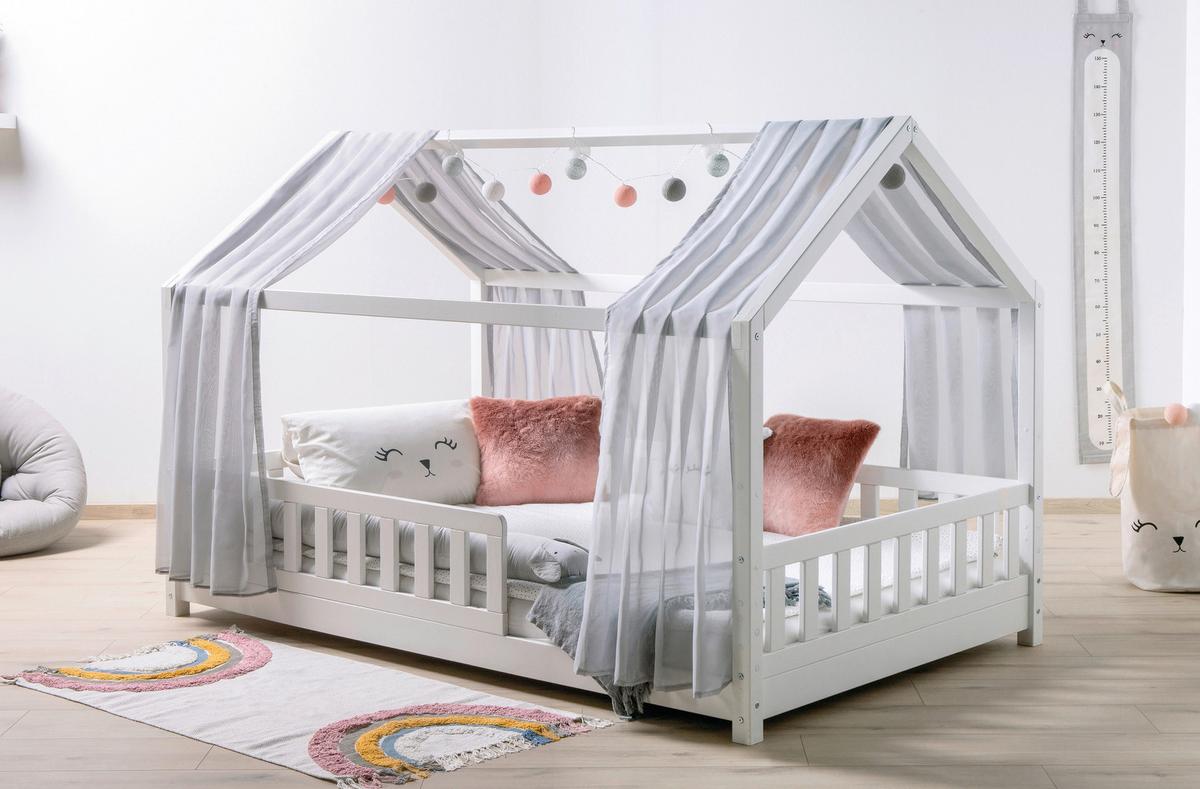 Livetastic Hausbett Kim Grau/Weiß 100x200 online kaufen Möbelix