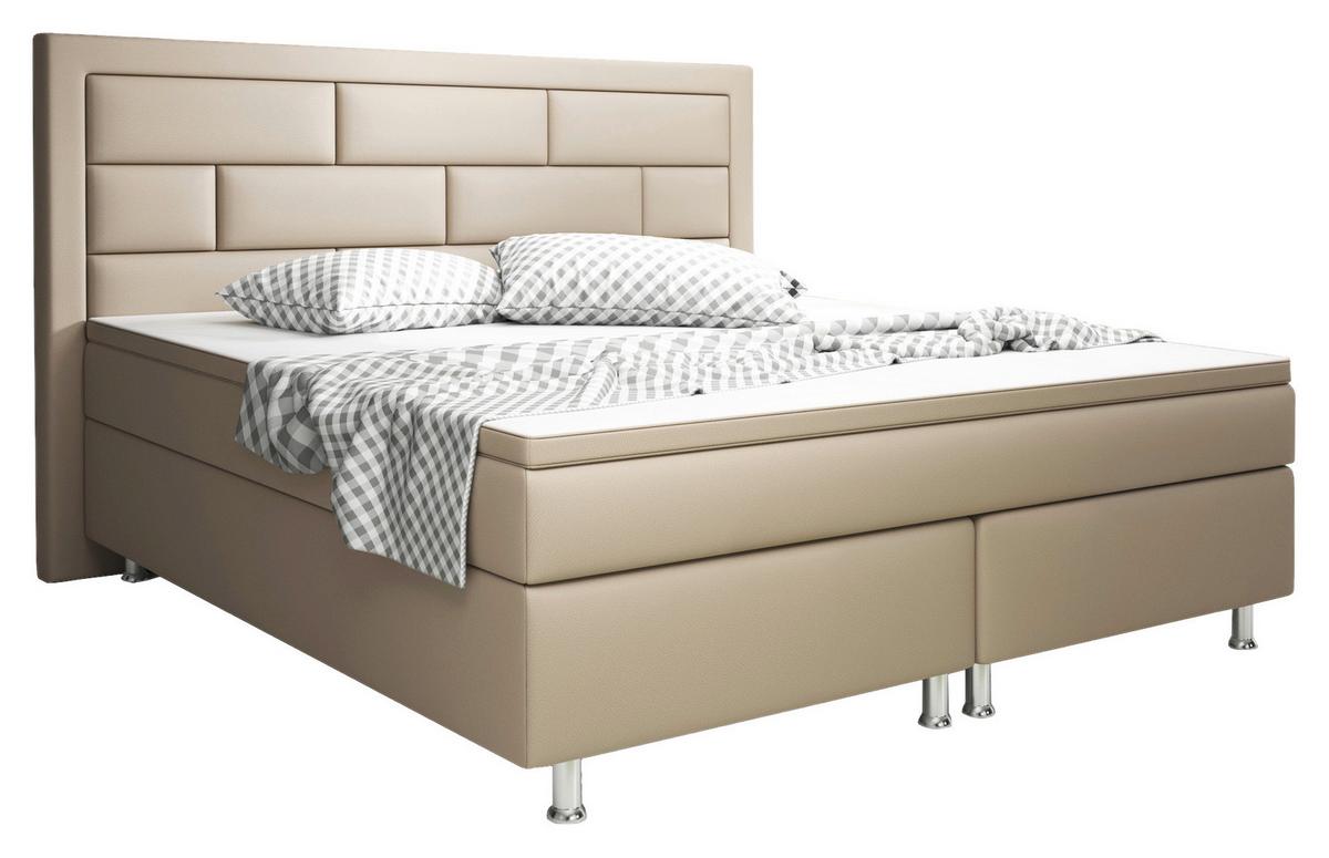 Boxspringbett im Lederlook online kaufen
