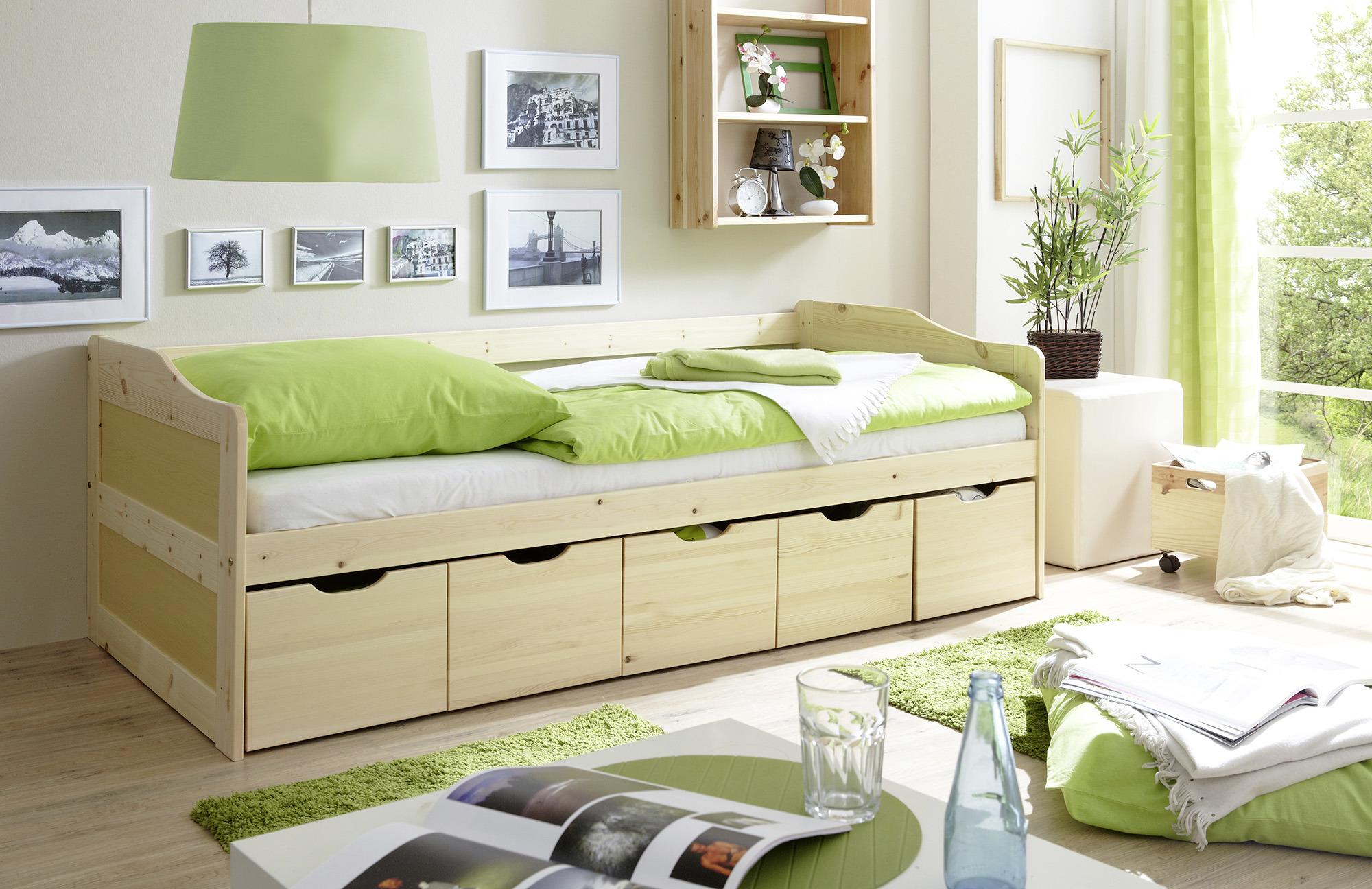 Bílá postel se dvěma lůžky 90x200 Melinda