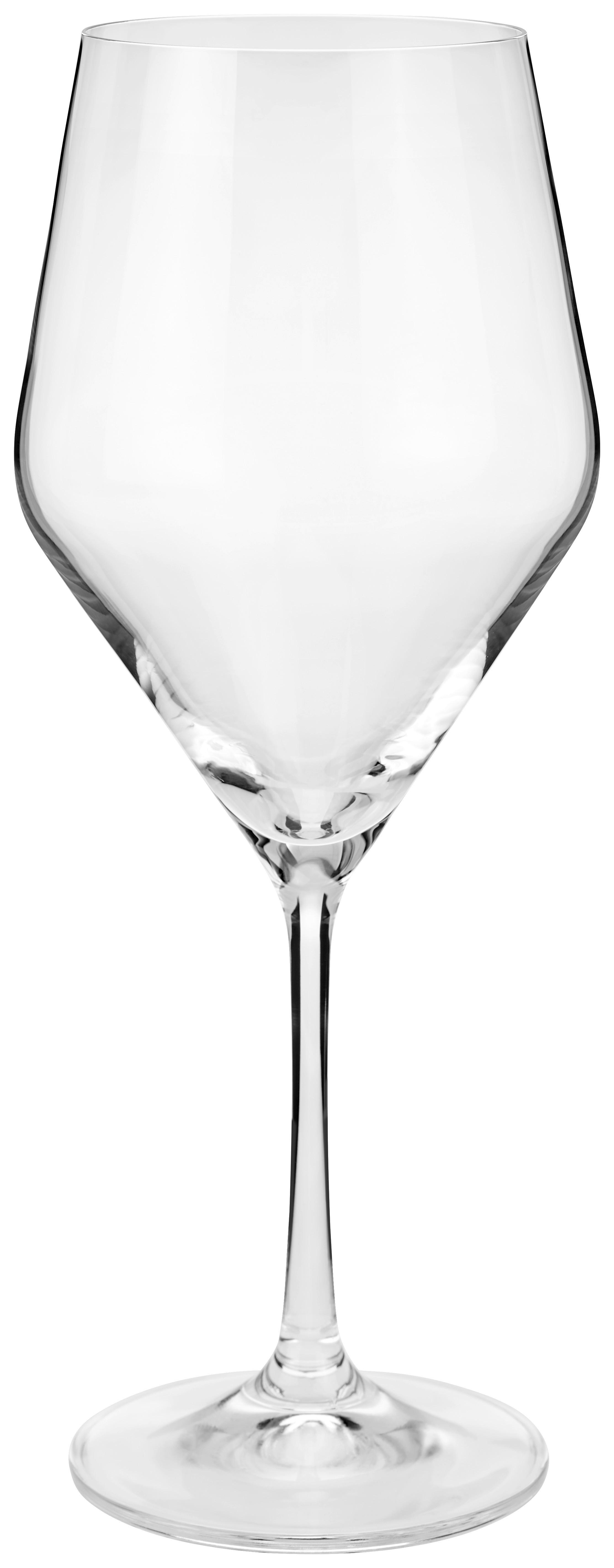 Schlichtes, klares Rotweinglas