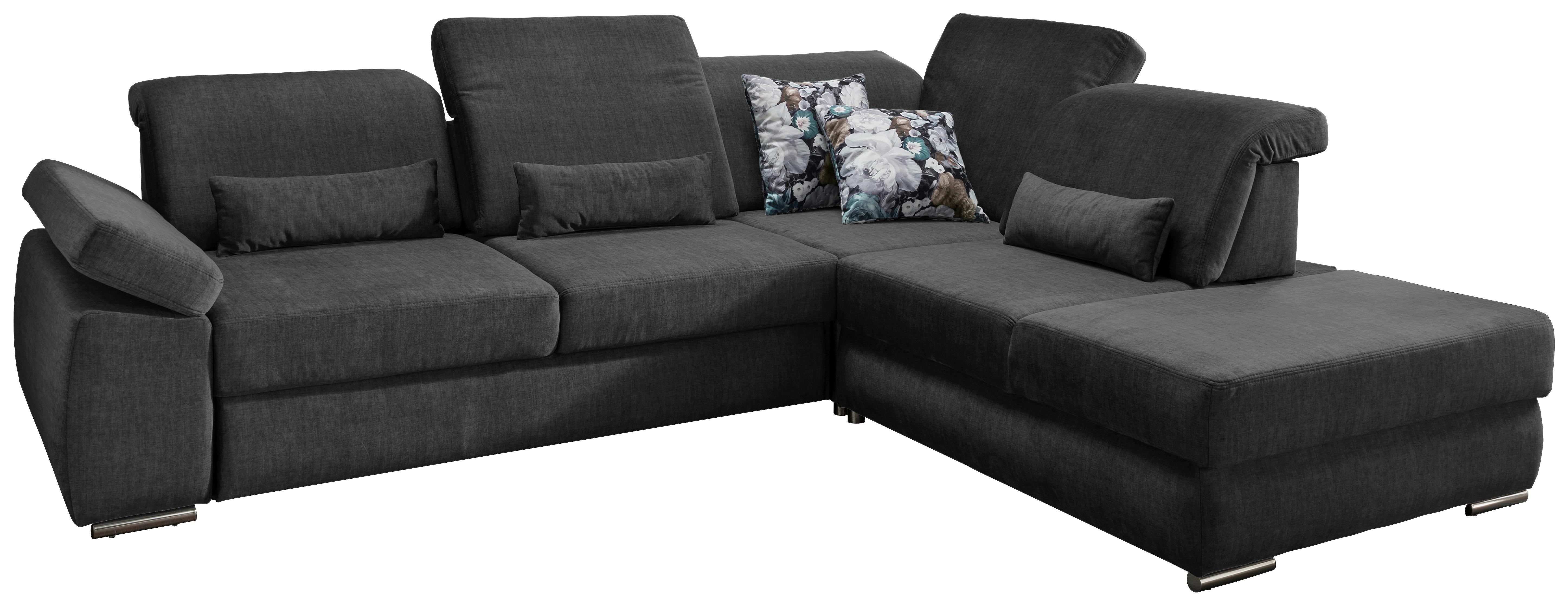 MID.YOU Ecksofa inkl. Kissen + Hocker Lea
