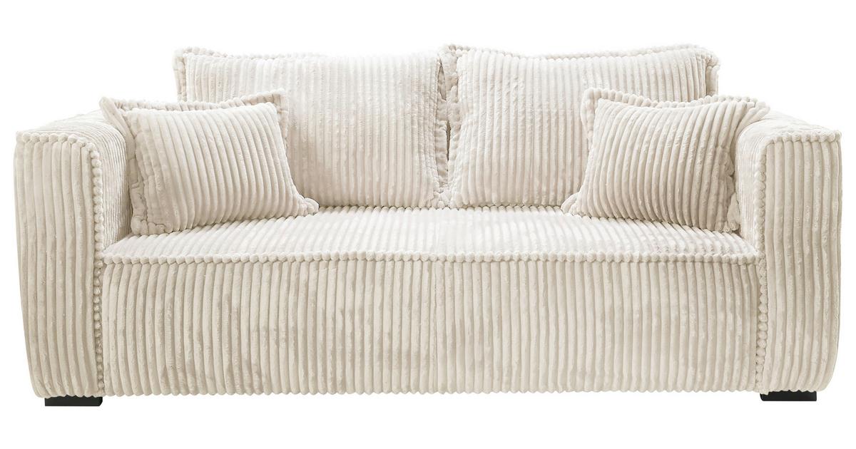 Cord Couch Modena Creme: trendy 2er Sofa entdecken