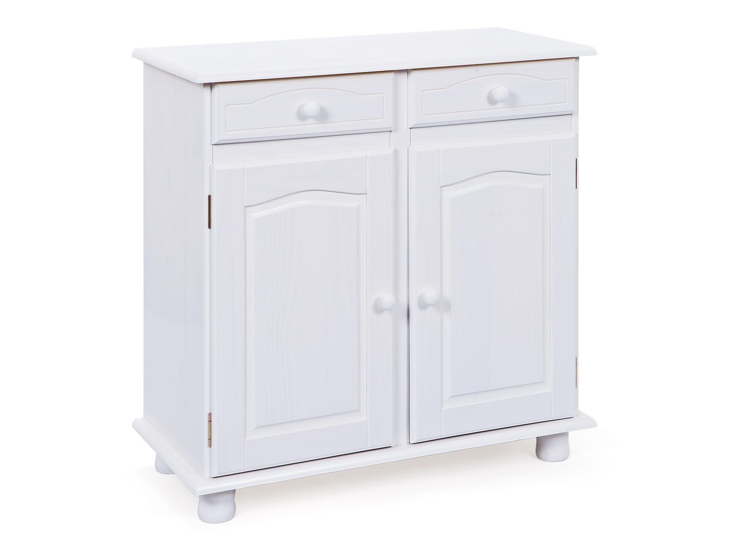 Weiße Kommode im klassischen Landhausstil