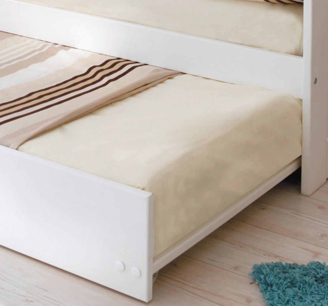 Bílá postel se dvěma lůžky 90x200 Melinda