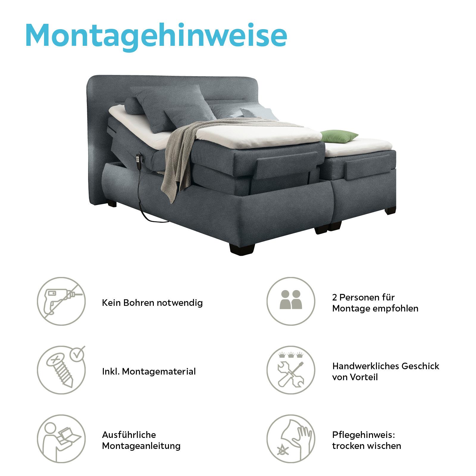 Komfortables Boxspringbett mit Motor kaufen