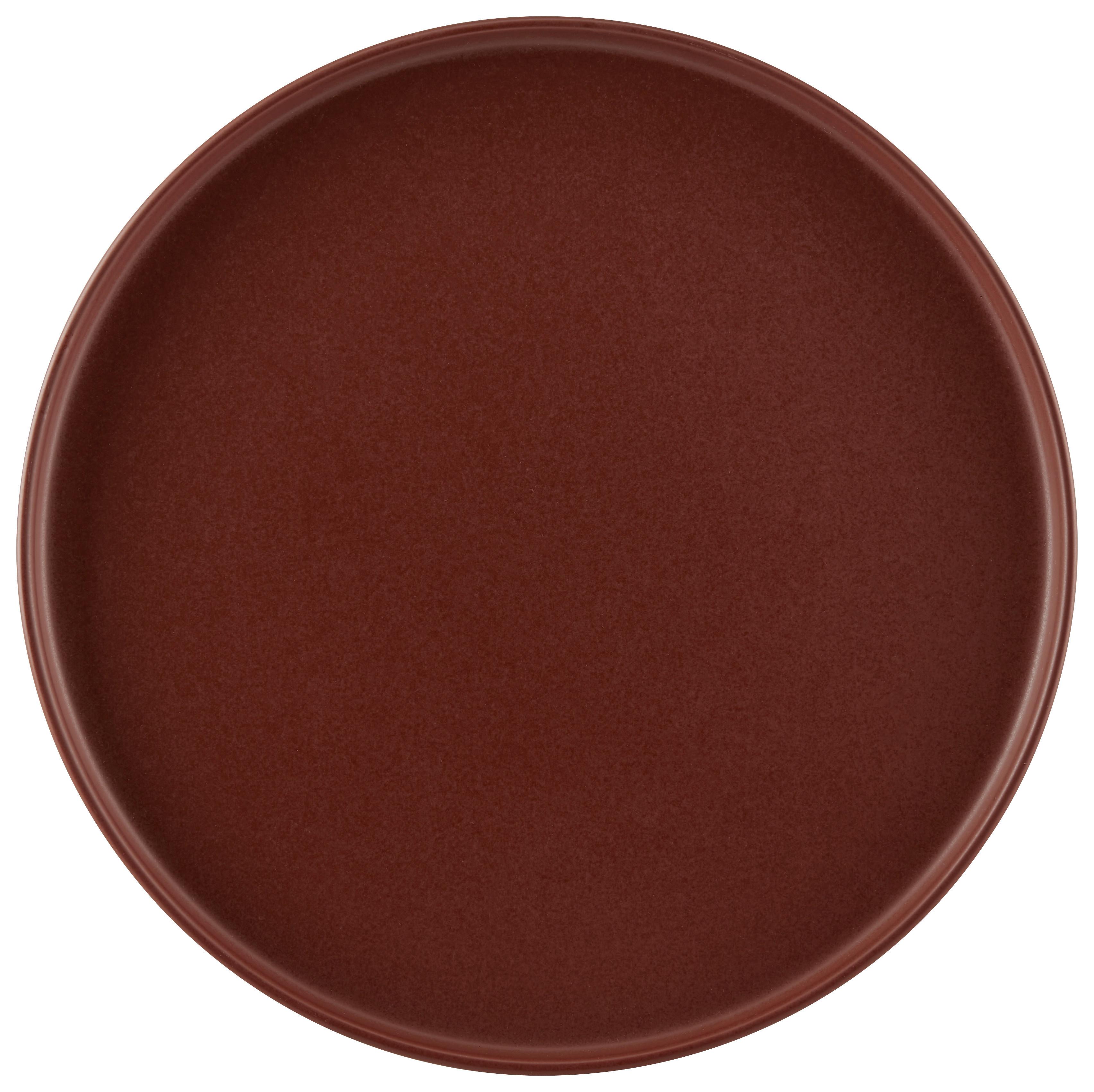 Speiseteller MANTENGA aus Steinzeug in Braun