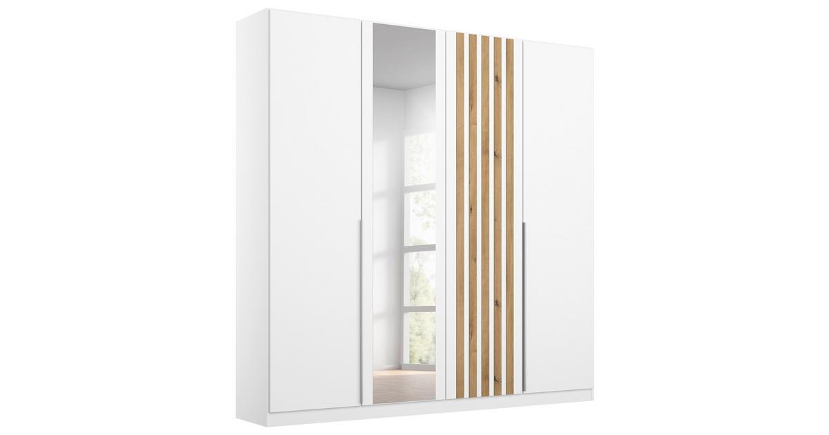 Drehtürenschrank in Weiß mit Spiegeltür » kaufen