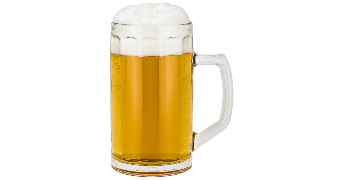 Rustikales Bierglas mit Henkel