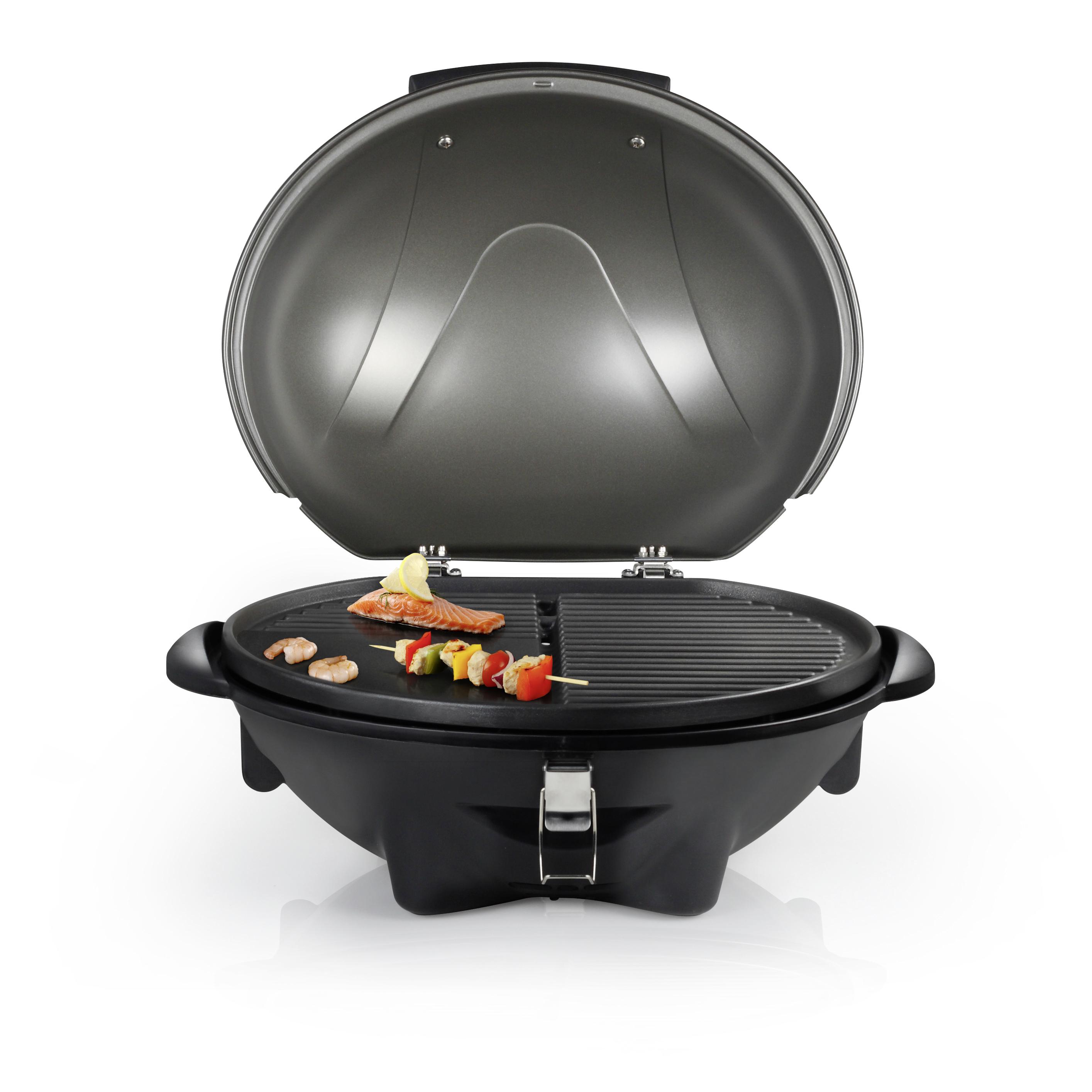 Tischgrill TRISTAR in Schwarz und Bambus kaufen