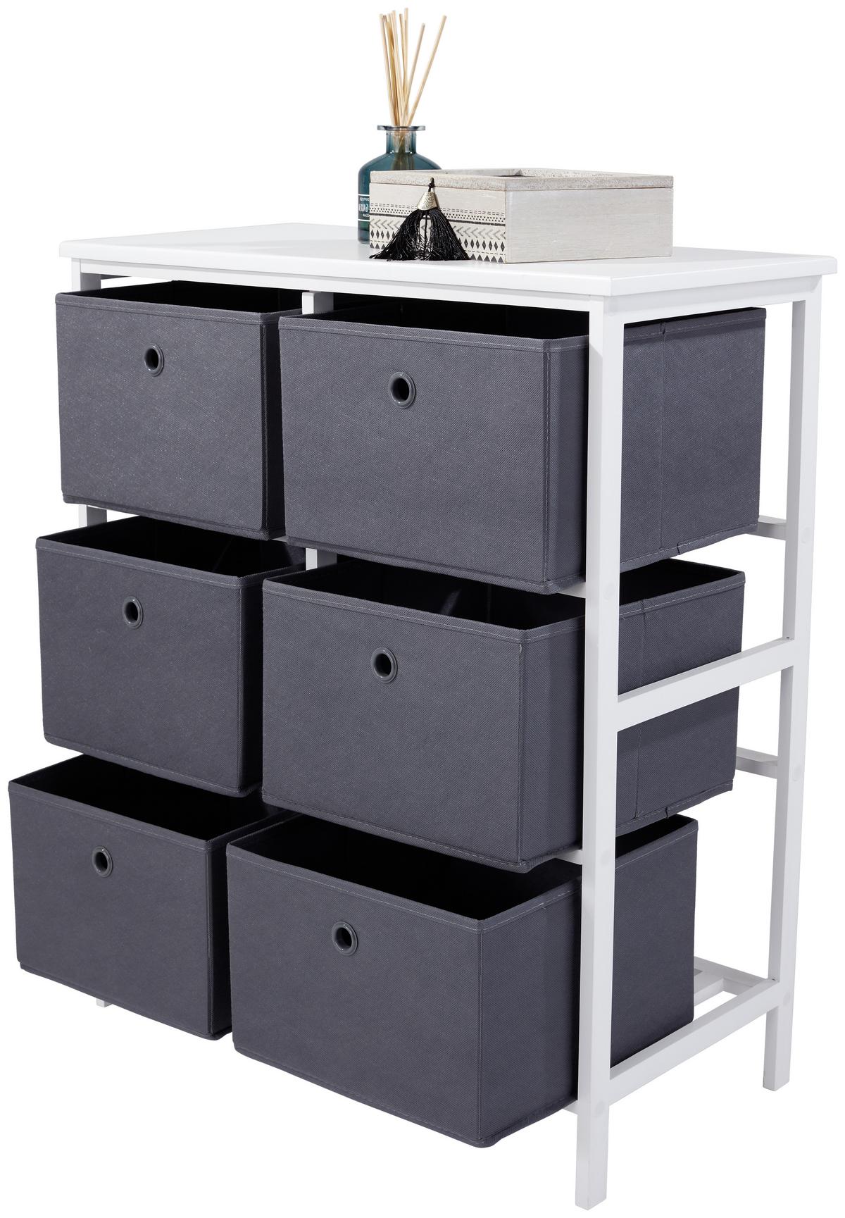 Weißes Regal mit Boxen » Modell Oliver