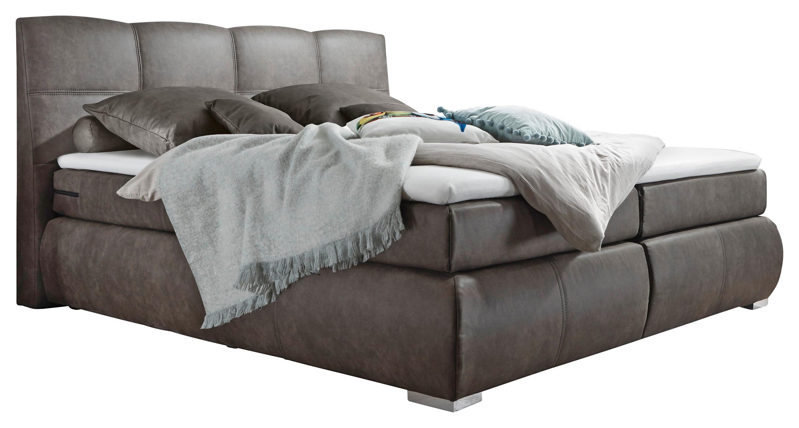 Boxspringbett mit Topper und Bettkasten