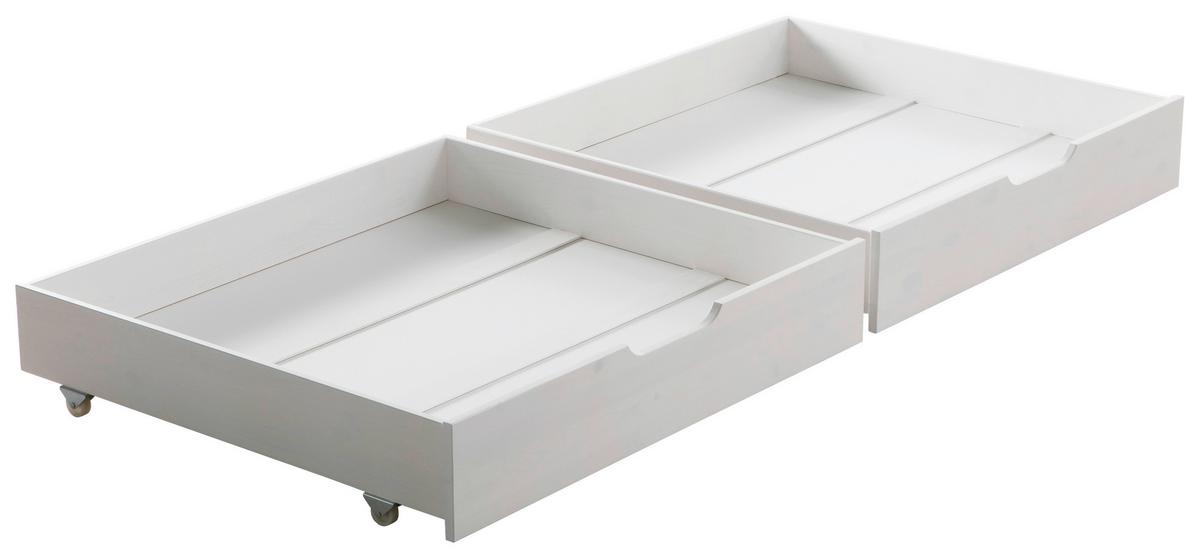 Livetastic Hausbett Kim Weiß/Altrosa 90x200cm online kaufen Möbelix