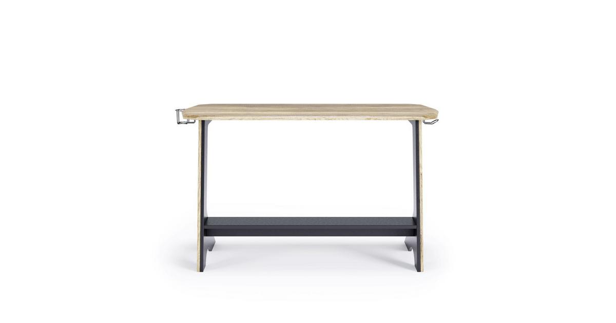 MID.YOU Schreibtisch Jersey Schwarz Eichefarben L: 141 cm online kaufen ...