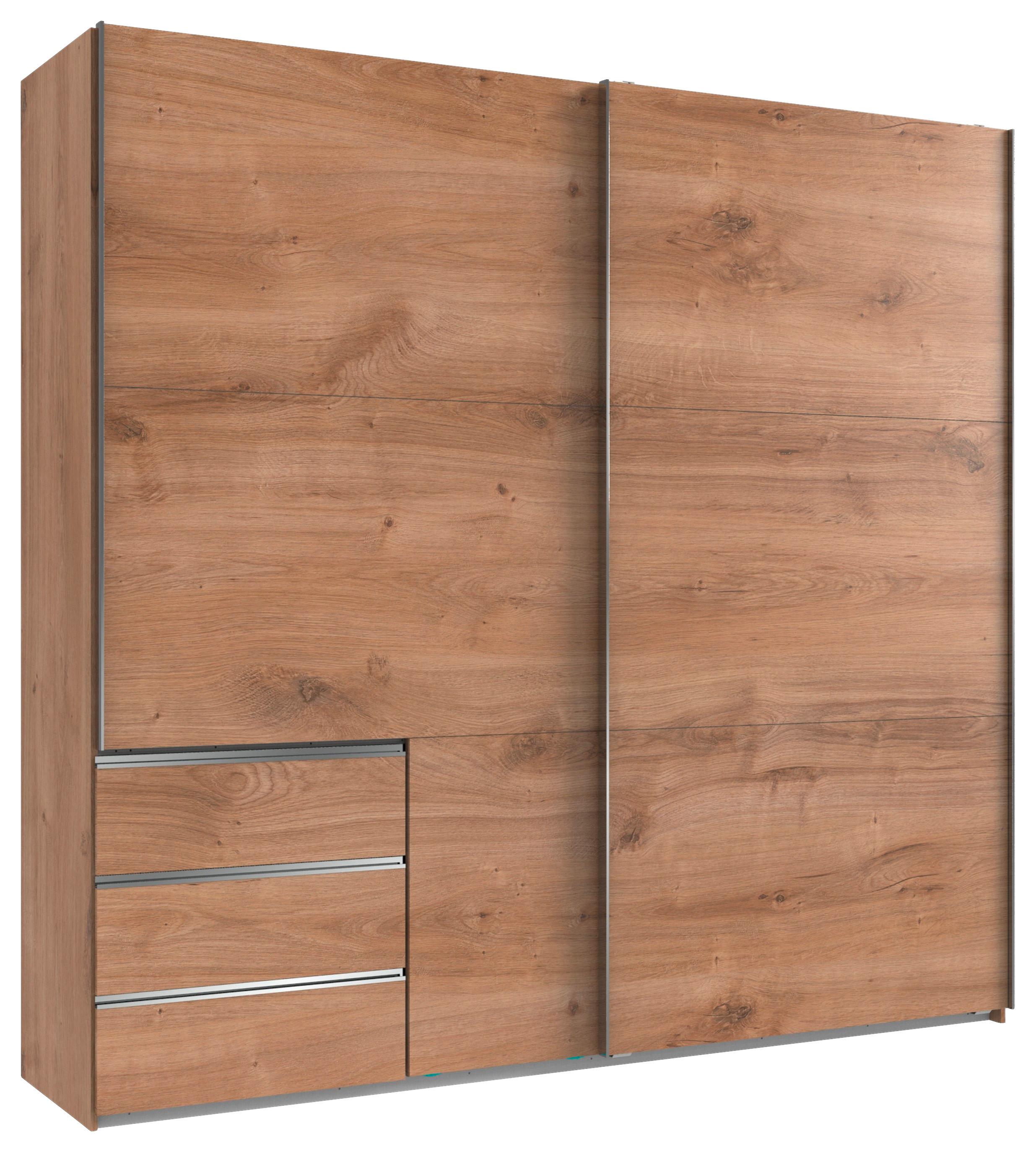 MID.YOU Schwebetürenschrank B: 250 cm Level, Eichefarben online kaufen ...