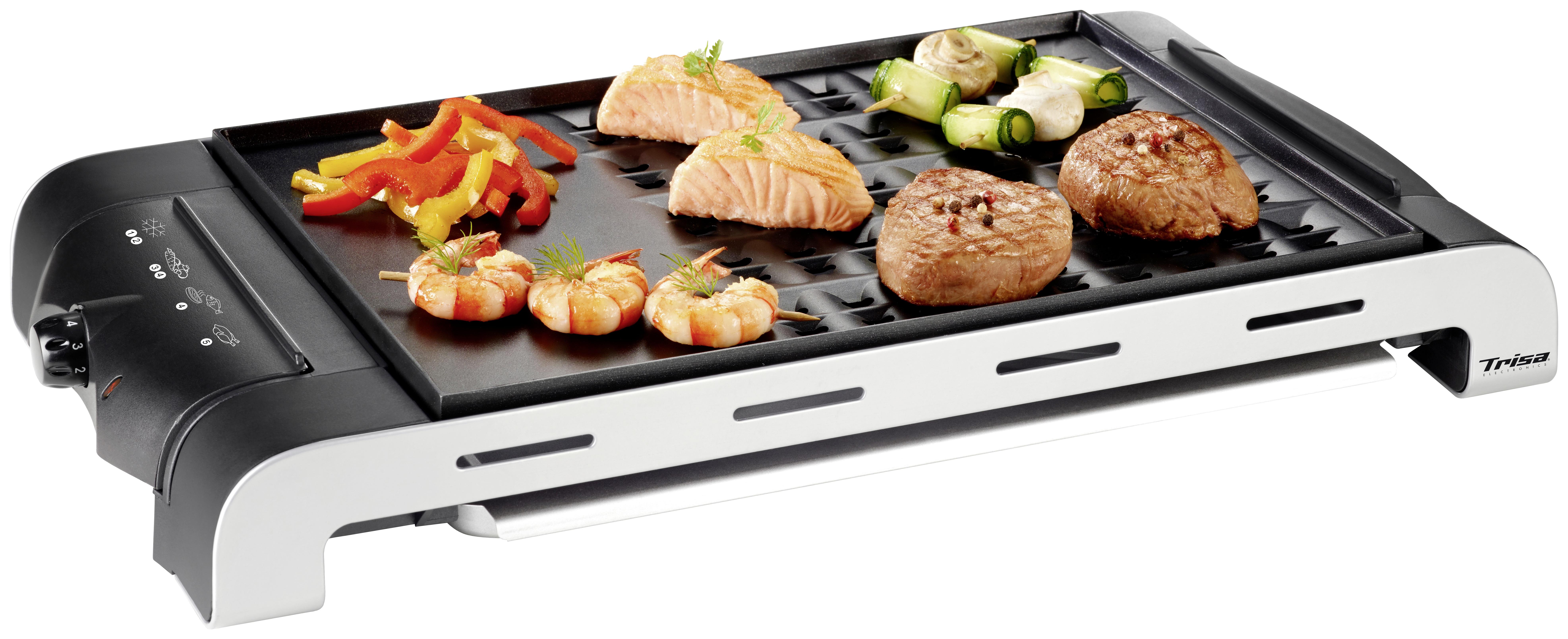 Tischgrill TRISTAR in Schwarz und Bambus kaufen